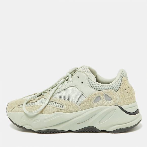 Yeezy x Adidas | Shoes | Yeezy X Adidas Green Suede Leather And Mesh ...